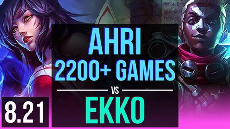 AHRI Vs EKKO MID DEFEAT Games Early Solo Kills KDA NA Diamond V