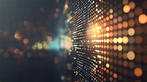 Sleek Floating Dot Chart With Softly Glowing Dots In Multiple Hues