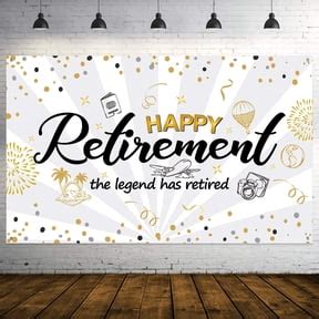 Celebrate Retirement With Colorful Banners And Decorations For Parties