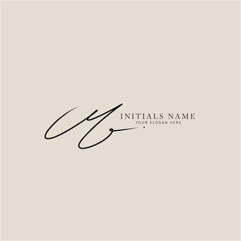 Premium Vector M Initial Signature Logo