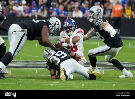 Las Vegas Raiders Defensive End Maxx Crosby 98 During The First Half