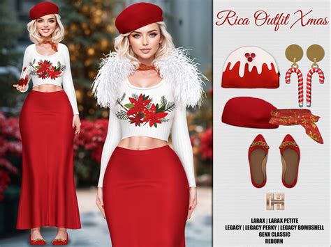 Second Life Marketplace Hh Rica Outfit Xmas