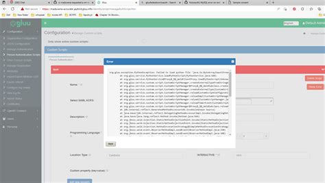 Feat Admin Ui Add Feature To Show Error On Custom Scripts · Issue