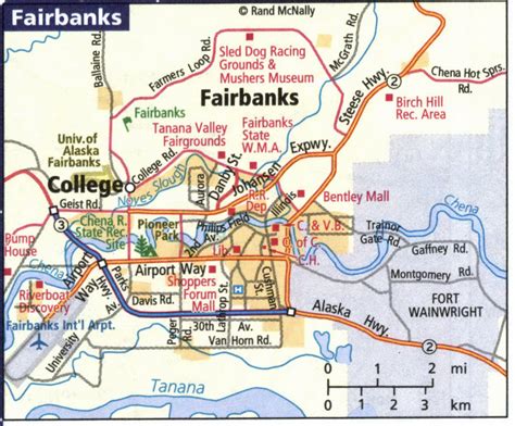 Detailed Maps Of The Cities Of Anchorage Fairbanks Juneau Ak Atlas