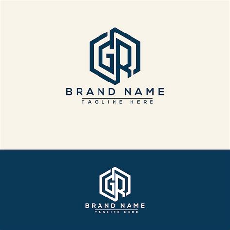 Premium Vector Gr Logo Design Template Vector Graphic Branding Element