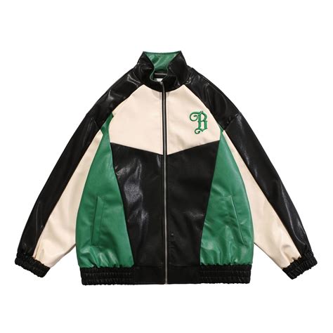 Madeextreme Vintage Patchwork Pu Leren Jas Mannen Vicedeal