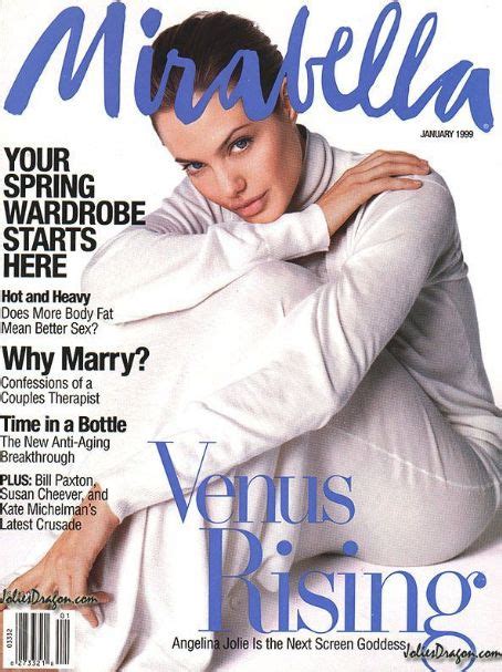 Angelina Jolie Mirabella Magazine January 1999 Cover Photo United States