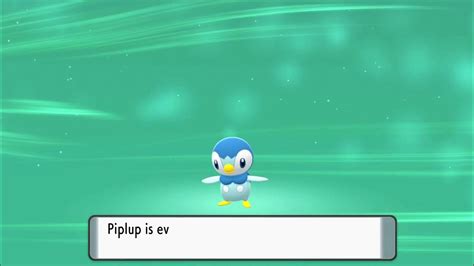 Pokémon Brilliant Diamond Piplup Evolves Into Prinplup Youtube