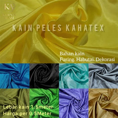 Jual Kain Peles Polos Kahatex Sage Green Habutai Bahan Furing Dekorasi