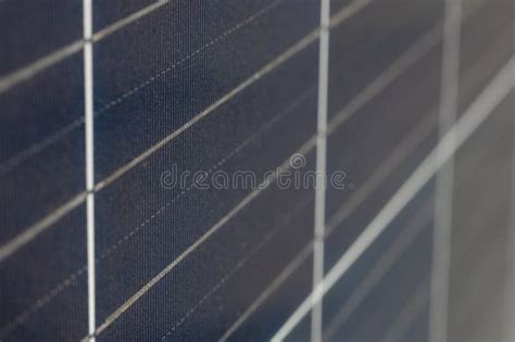 Macro View Of Solar Panel Close Up Of Solar Panels Macro Stock Image