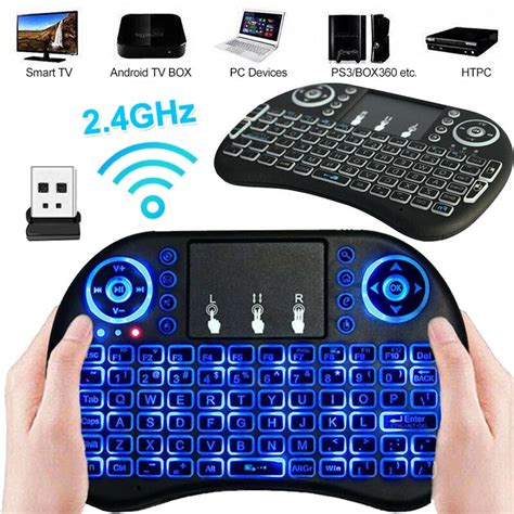لوحة مفاتيح لاسلكية مع ماوس مدمج Mini Clavier Sans Fil Tactile