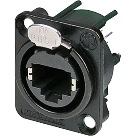 Neutrik Ne8fdv B Female Ethercon Socket Chassis Black Bax Music