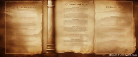 10 Commandments Simple But Pretty Powerpoint Background Prompts
