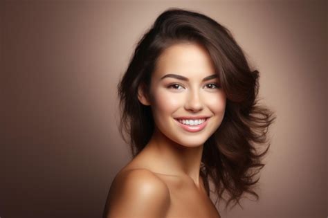 Premium Ai Image Photo Smiling Beautiful Very Cute Face Of Fit Girl Skin Care Model