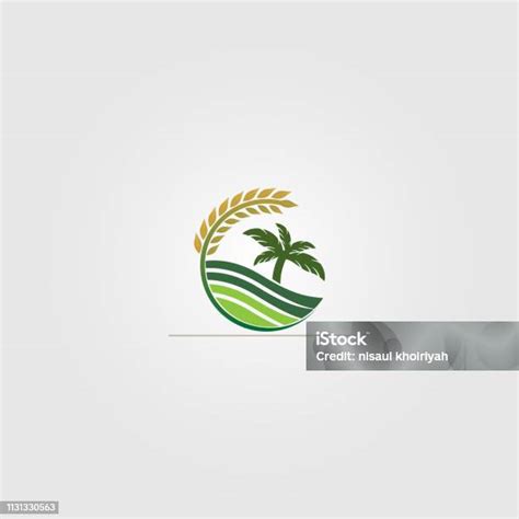 農業圖示範本 向量設計為企業 自然 植物 樹木 農業 元素 插圖向量圖形及更多乾草圖片 乾草 印尼 單線 Istock