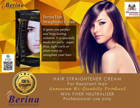 Berina Hair Straightener Cream 110gm Atelier Yuwaciaojp