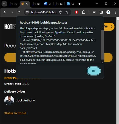 Driver Tracking On Delivery App Need Help Bubble Forum