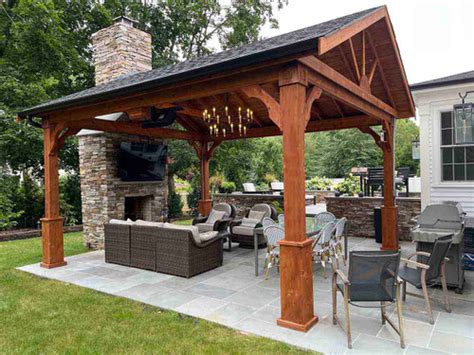 16x18 Cedar Gable Pavilion