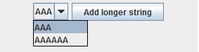Java Stepped ComboBox Refresh Stack Overflow