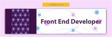 premium vector linkedin banner for front end developer