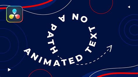 animate text on a path in davinci resolve