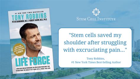 Tony Robbins Life Force And Stem Cell Therapy Riordan Technologies