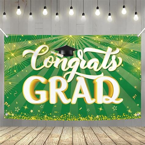 Teal Congrats Grad Banner 3659ft110180cm Xtralarge Graduation