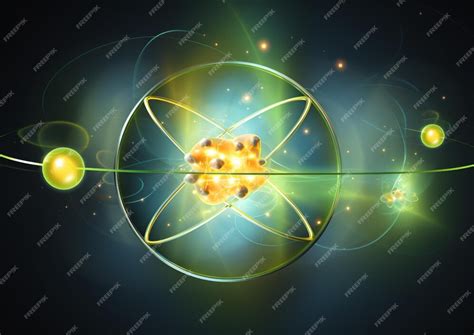 Premium Photo A Atom With The Nucleus And The Nucleus Of The Atom