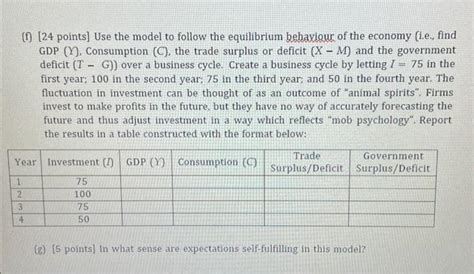 1 80 Points Consider The Following Model Of An