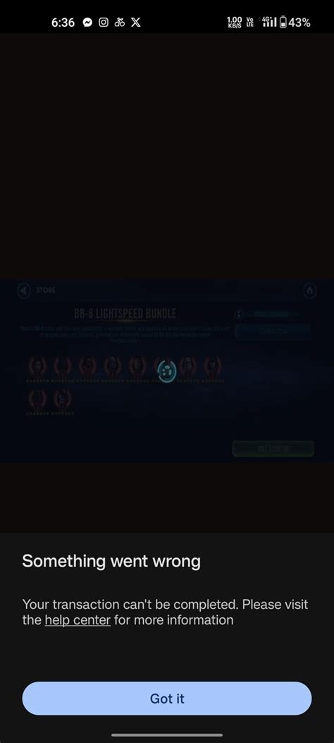 Transaction Cannot Be Completed Rswgalaxyofheroes