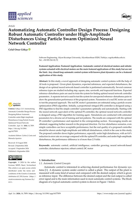 Pdf Automatizing Automatic Controller Design Process Designing Robust Automatic Controller