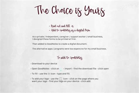 ndis shift notes for support workers caregivers printable download