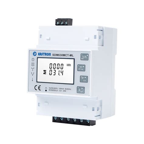 Sdm630mct Ml 2l 3l Quad Load Three Phase Energy Meter For Multi Circuit