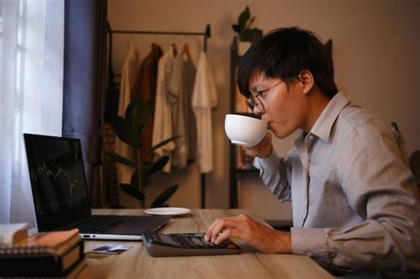 Premium Photo Side View Of Man Working At Office
