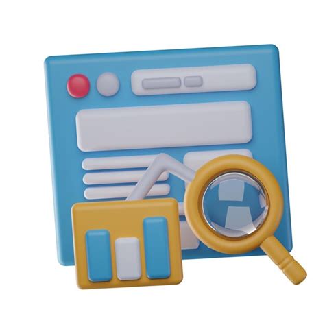 Premium Photo 3d Web Analysis Illustration