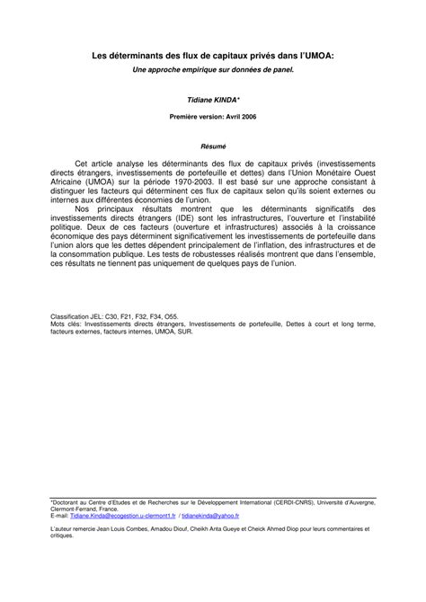 Determinant De L Investissement Definition