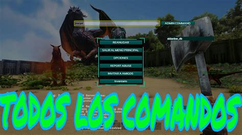 Ark Ps4 Todos Los Comandos All Commands Youtube