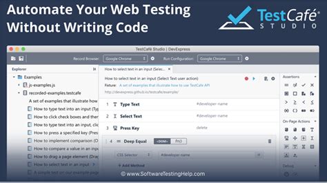 TestCafe Studio End To End Web Testing IDE Review Tutorial
