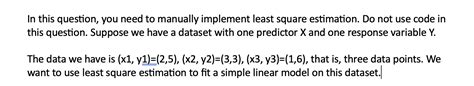 In This Question You Need To Manually Implement Chegg