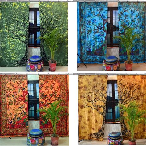 Tree Curtains Etsy