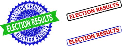 Vote Republican Rosette And Rectangle Bicolor Vector Image