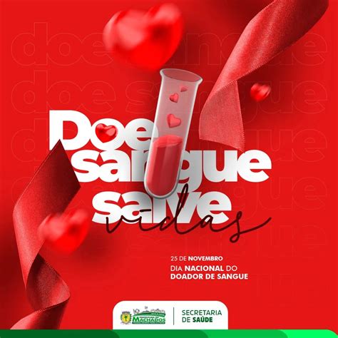 Dia Nacional Do Doador De Sangue Prefeitura De Machados Pe