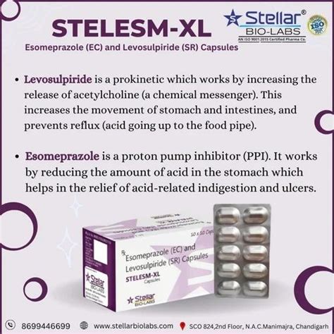 Esomeprazole Mg Levosulpiride Mg Sr At Strip Manimajra ID