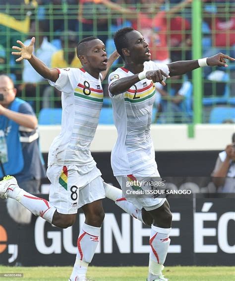 Guineas Ibrahim Traore And Mohamed Lamine Traore Celebrate Their