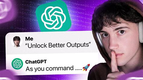 10 Secrets For Better Chatgpt Outputs Important Youtube