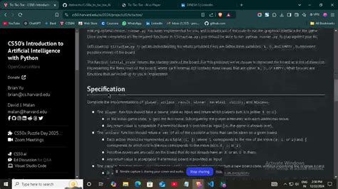 dinesh s on linkedin tictactoe ai ai cs50ai