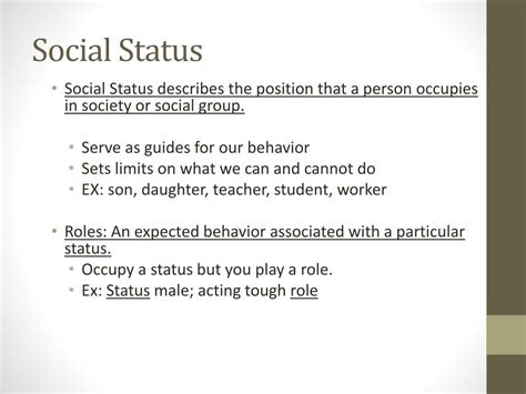 What Are The Dimensions Of Social Status At Robert Hambright Blog