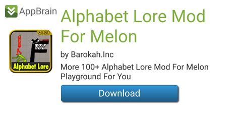Alphabet Lore Mod For Melon For Android Free App Download