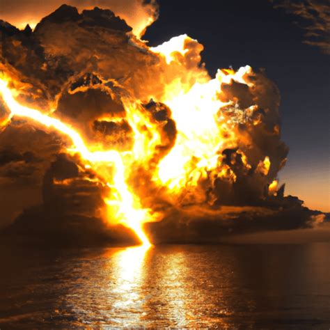 Gigantic Jet Lightning Bolt · Creative Fabrica