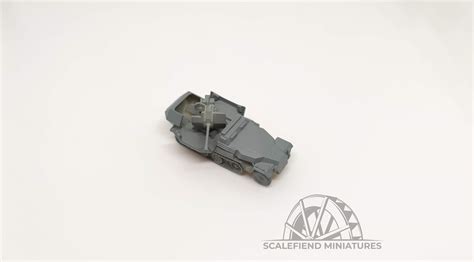 1 100 15mm Sdkfz 251 17 Ausf C Flak 28 Half Track Scalefiend Miniatures